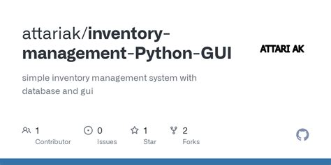Github Attariak Inventory Management Python Gui Simple Inventory