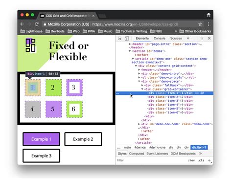 is there css grid highlighting in chrome developer tools