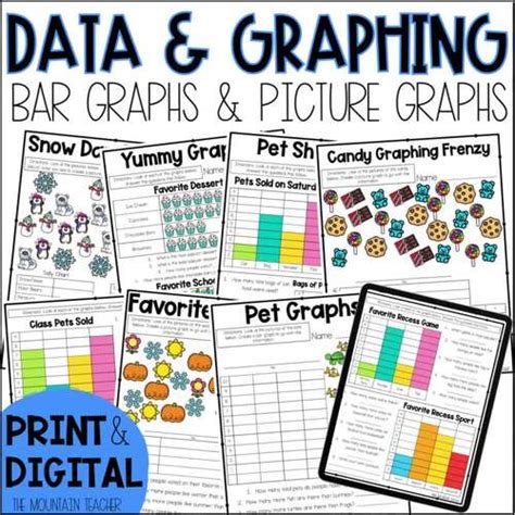 Bar Graphs And Picture Graphs Graphing Worksheets For 2nd Grade Tpt