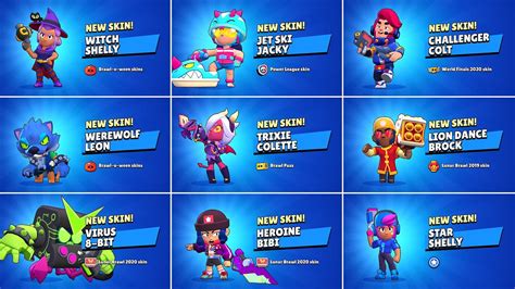 All Exclusive Skins In Brawl Stars [ Gone Forever ] Youtube