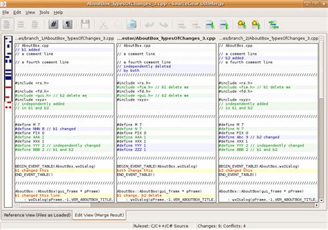 sourcegear diffmerge screenshots