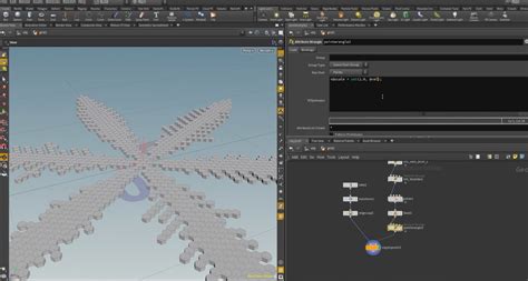 creating a snowflake in houdini