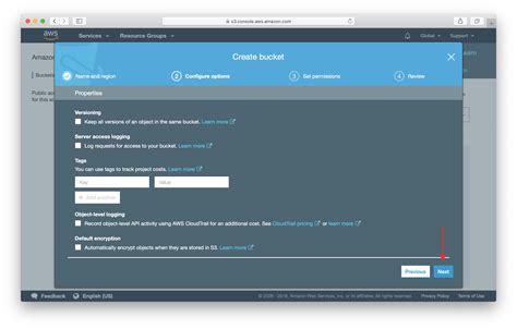 create an s3 bucket serverless stack