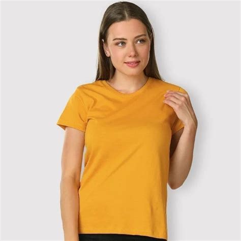 Half Sleeve Women Plain T Shirt Casual Wear At Rs 125 Piece In Palghar