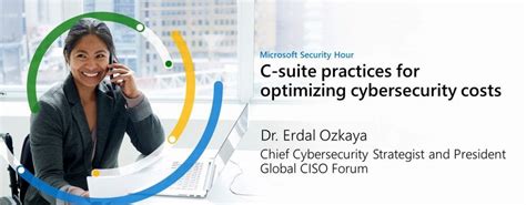 Optimizing Cybersecurity Costs Free Webinar By Microsoft Security 22