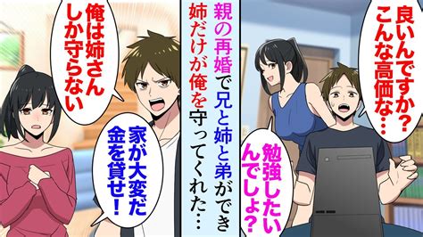 【漫画】母親の再婚で兄と姉と弟ができた「俺くんは行かないだろ？」姉「じゃあ私も行かない！」姉だけがいつも俺を助けてくれた→高校卒業後、すぐに俺