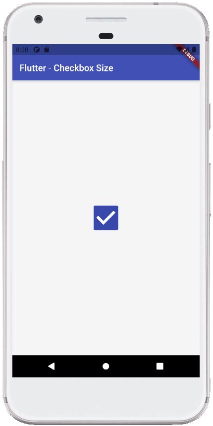 flutter checkbox size flutter tutorials