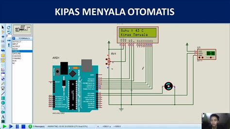 simulasi proteus 05 kipas otomatis menggunakan sensor dht11 youtube