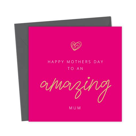 Cherish Mom On Her Day Beautiful Mothers Day Card