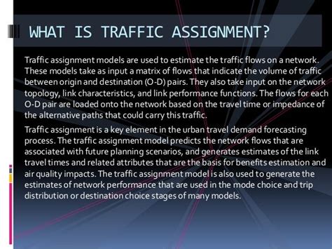 Traffic Assignment
