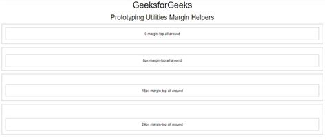 foundation css prototyping utilities margin helpers geeksforgeeks