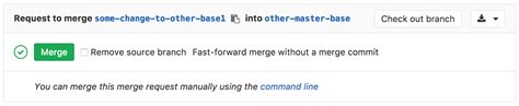 fast forward merge · merge requests · project · user