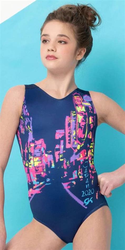 New 4 Japan 2020 Gk Elite Leotard Gymnastics Cherry B