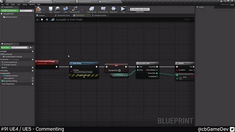 quick dev tip 91 ue4 ue5 commenting — cbgamedev