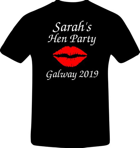 Buy Personalised Hen Party T Shirts Online Stag Party T Shirts Et
