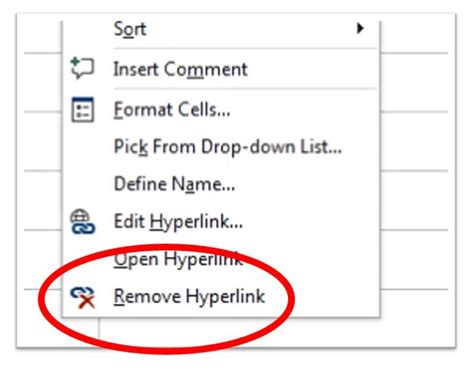 remove hyperlinks from a dataset in microsoft excel office tips