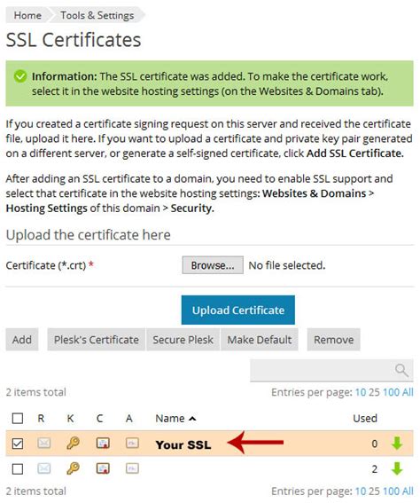 install ssl certificate in plesk control panel singlewebsolution