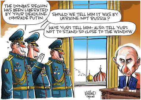 Editorial Cartoon Dave Whamond On Breaking The News To Putin