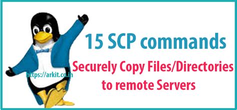 15 scp commands securely copy files to remote servers linux