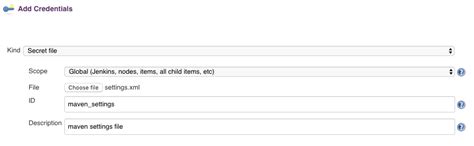 maven jenkins declarative pipeline with custom settings xml stack