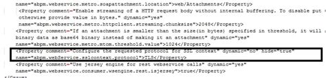 ssl version for web service consumers adeptia help