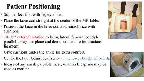 Mri Procedure Of Knee And Ankle Joint Ppt