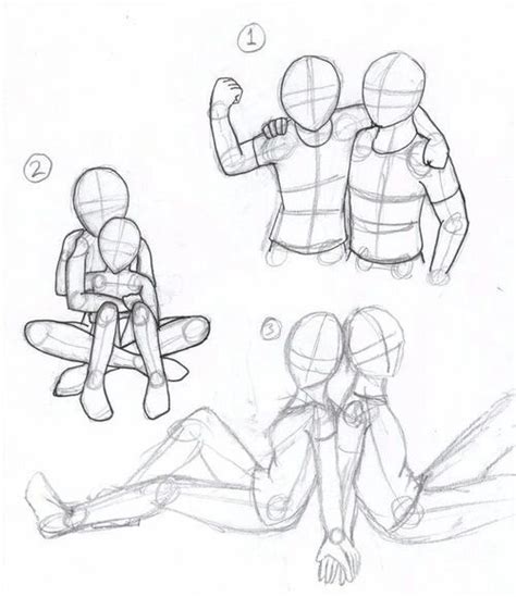 Drawing Tutorial ๑ ڡ ๑ Position Du Corp 6 Drawings Of Friends