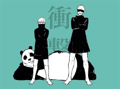 taga kiichi gojou satoru inumaki toge panda jujutsu kaisen