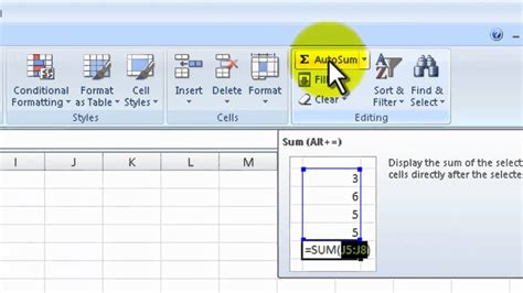 microsoft excel adding numbers youtube