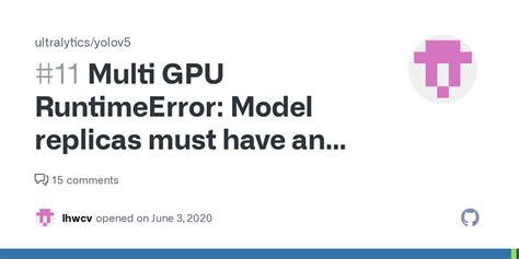 multi gpu runtimeerror model replicas must have an equal number of