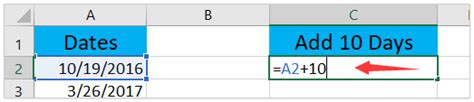 how to add or subtract days months and years to date in excel