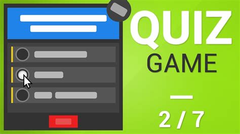 unity tutorial how to create a quiz game [part 2 7] coding youtube