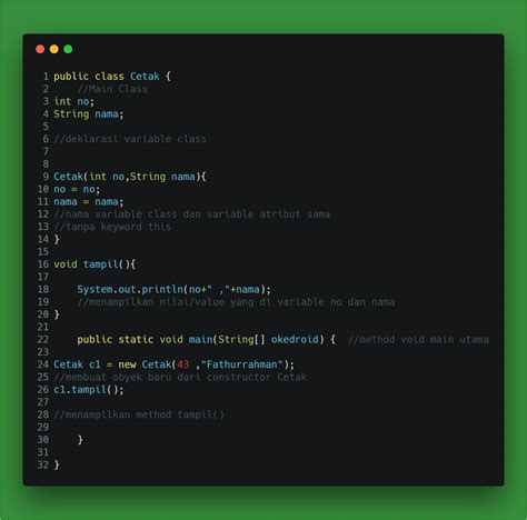 belajar mengenal keyword this pada bahasa pemrograman java okedroid