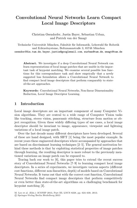pdf convolutional neural networks learn compact local