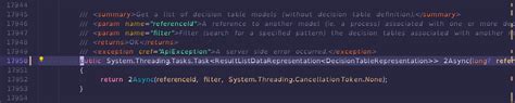 error unexpected character when generate client api using
