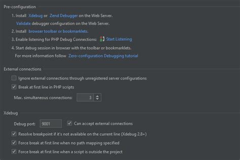 php using xdebug and phpstorm with docker container on