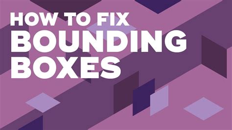 how to fix bounding boxes in adobe illustrator youtube