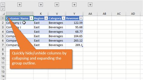 only display used fields on pivot table show details sheet