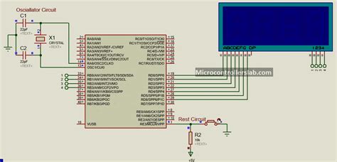 7 segment display interfacing with pic microcontroller examples