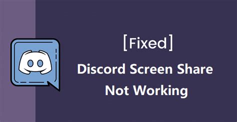 discord screen share not working or loading fix it [2024]