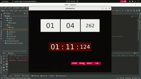 stopwatch using java youtube