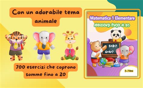 Esercizi Matematica 1 Elementare Addizioni Fino Al 20 Con Disegni