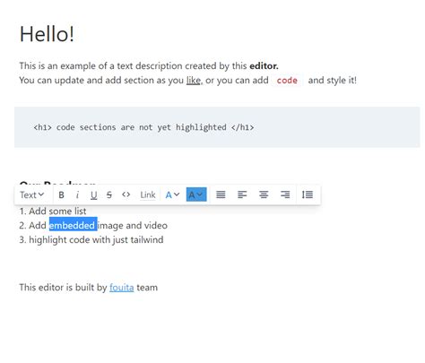 github fouita tailwind editor notion like tailwindcss editor built