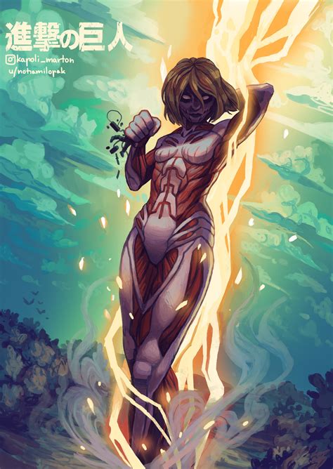 Female Titan Fanart By Me R Shingekinokyojin