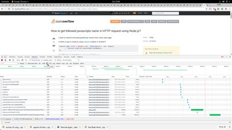 how to get followed javascripts name in request using
