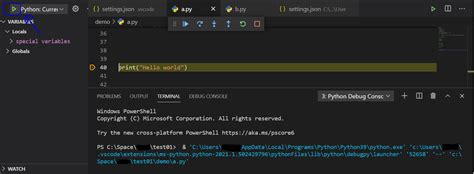 vs code 中的 python：不在断点处停止 python in vs code not stopping at