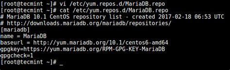 how to install and secure mariadb 10 in centos 6