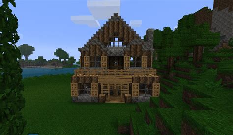 Chatka Letniskowa Nad Jeziorem Budowle Minecraft Forum Craftportal Pl