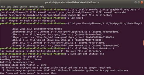 getting started with the tinyfpga and lattice diamond 3 12 on ubuntu 18