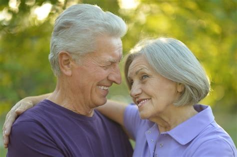 Premium Photo Happy Beautiful Elderly Couple